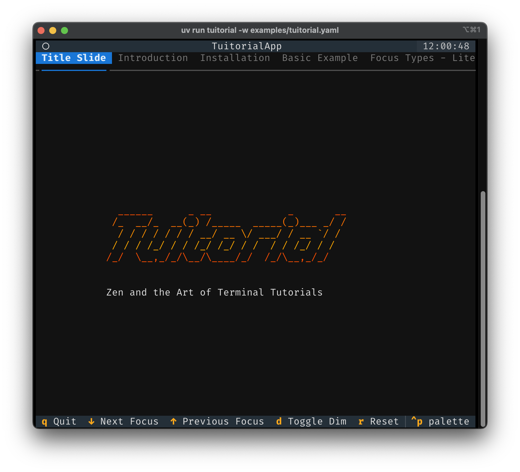 tuitorial: Terminal-based Interactive Code Tutorials 📚 | Bas Nijholt